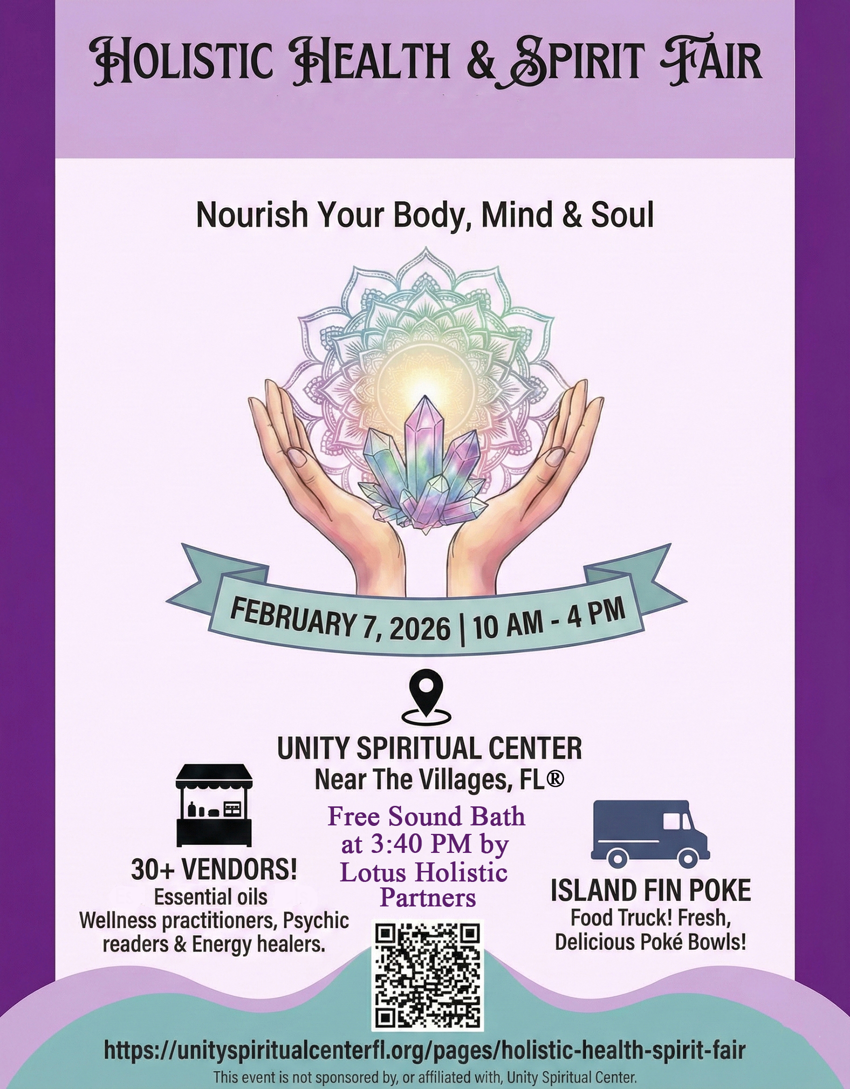 Holistic Health & Spirit Fair | Unity Spiritual Center near The Villages