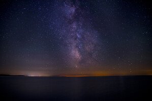 Starry Sky Over Lake