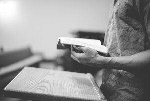 Speaker Teaching from Pulpit