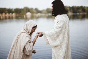 Jesus Helping Woman (2)
