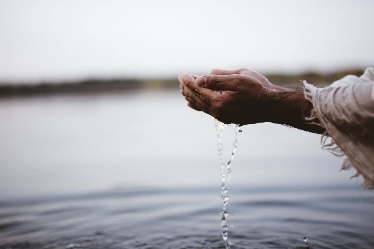 Jesus Hands in Water (9)