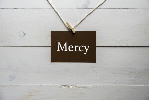 Mercy White Wood Brown Card 6